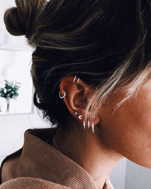 Cute Ear Piercing Designs 2025 www.alhudapk